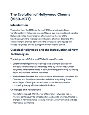 The Evolution of Hollywood's Motion Picture Industry: 1920s Insight ...