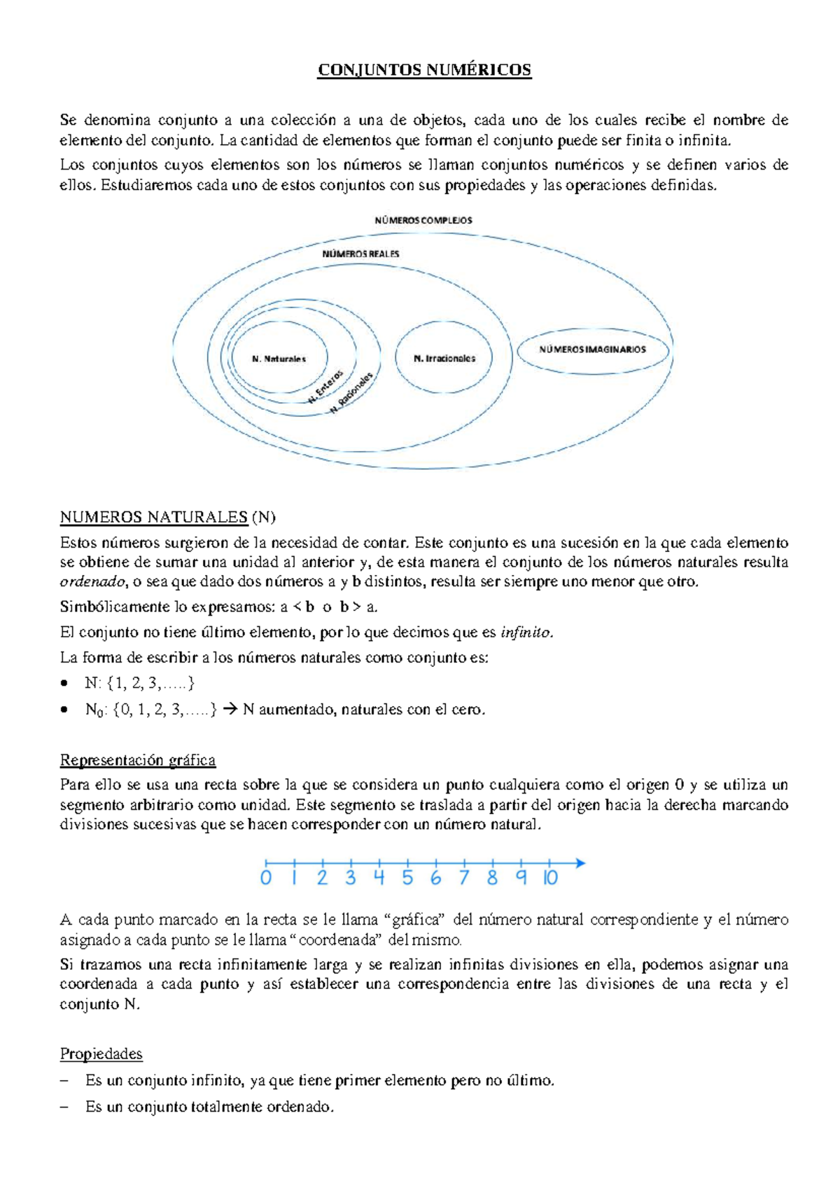 Conjuntos Numéricos: Propiedades y Operaciones - 2da Parte - Studocu