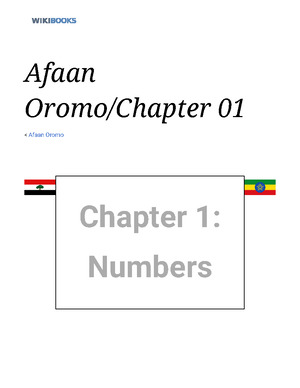 Afaan Oromo Chapter 02 - Wikibooks, open books for an open world - Afaan Oromo/Chapter 02