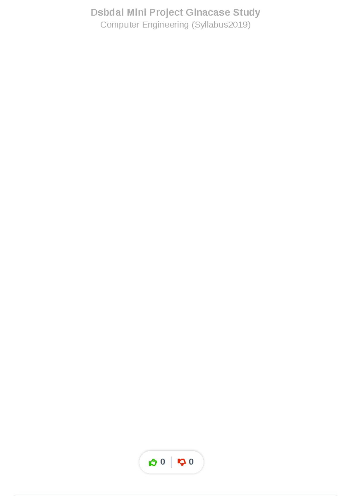 DSBDAL Mini Project: GINA Case Study Analysis and Insights - Studocu