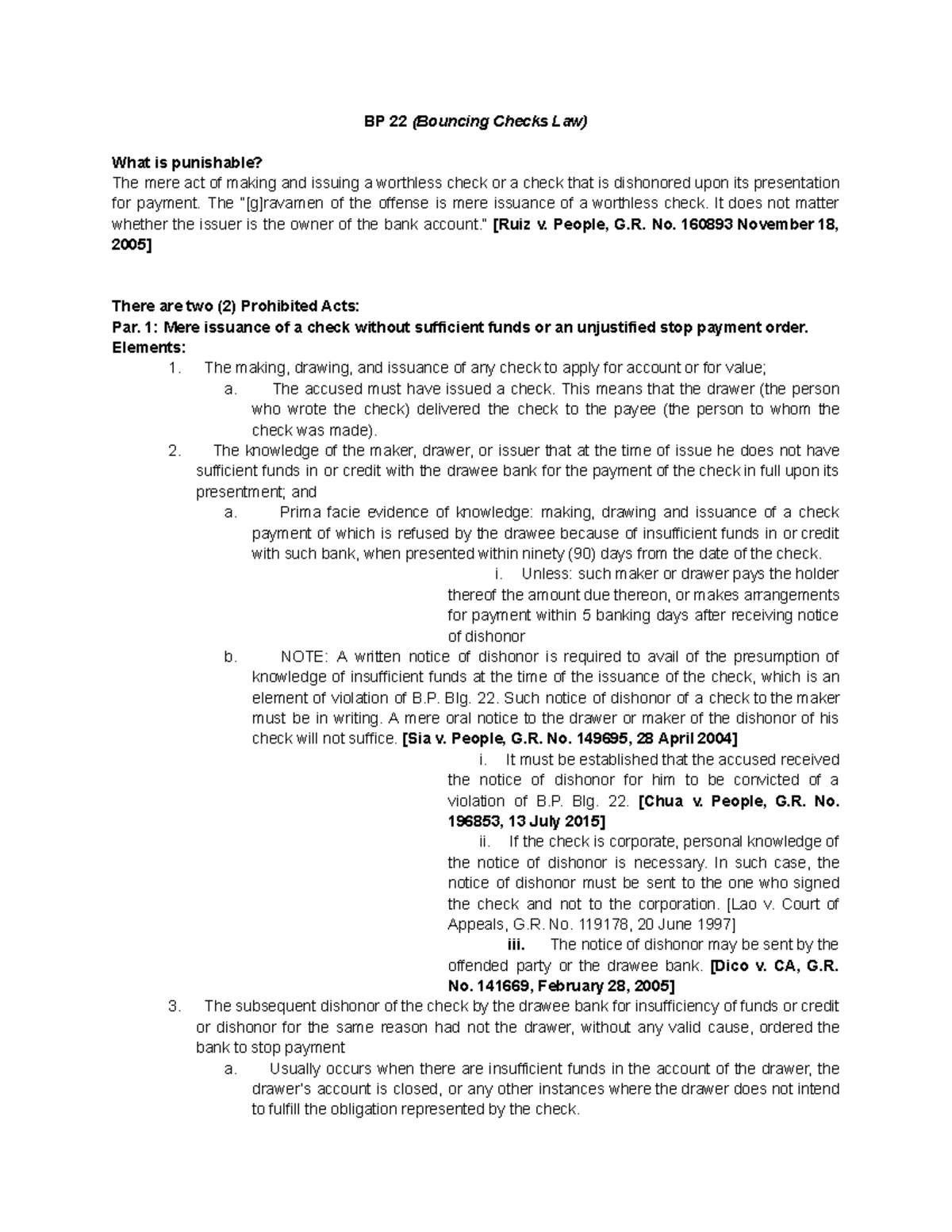 BP 22 (Bouncing Checks Law): Key Provisions and Penalties Explained ...