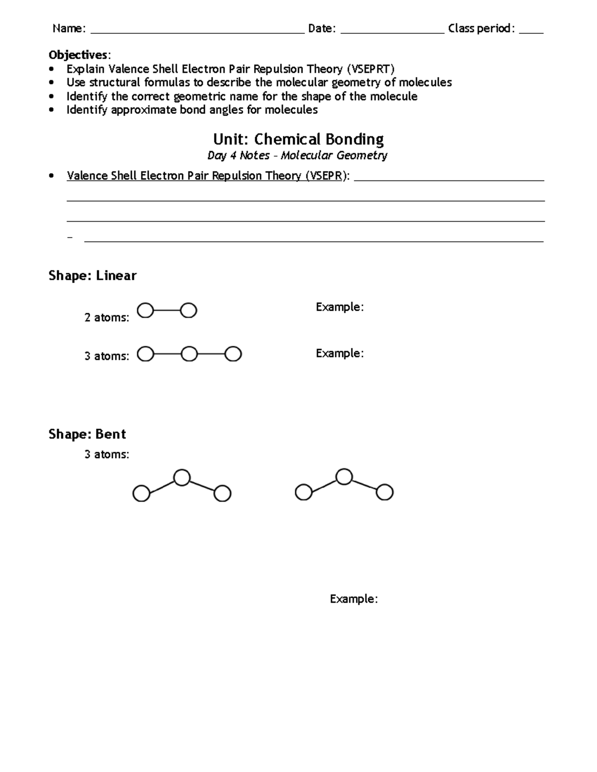 Guided Notes-Molecular Geometry - Name ...