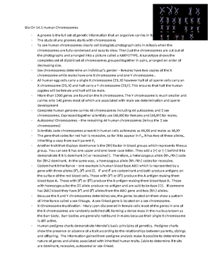 Biology - Grade: 10 - High School - Canada - Studocu