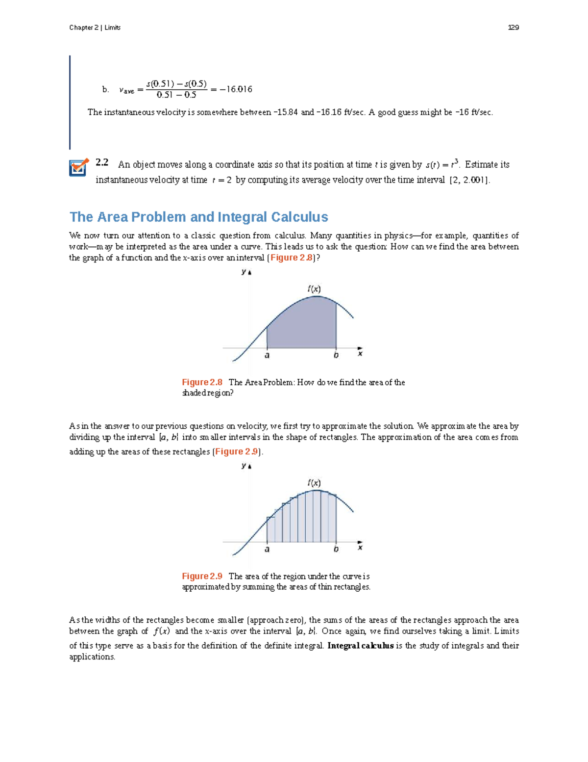 Calculus Volume 1 - Chapter 2: Limits and Instantaneous Velocity - Studocu