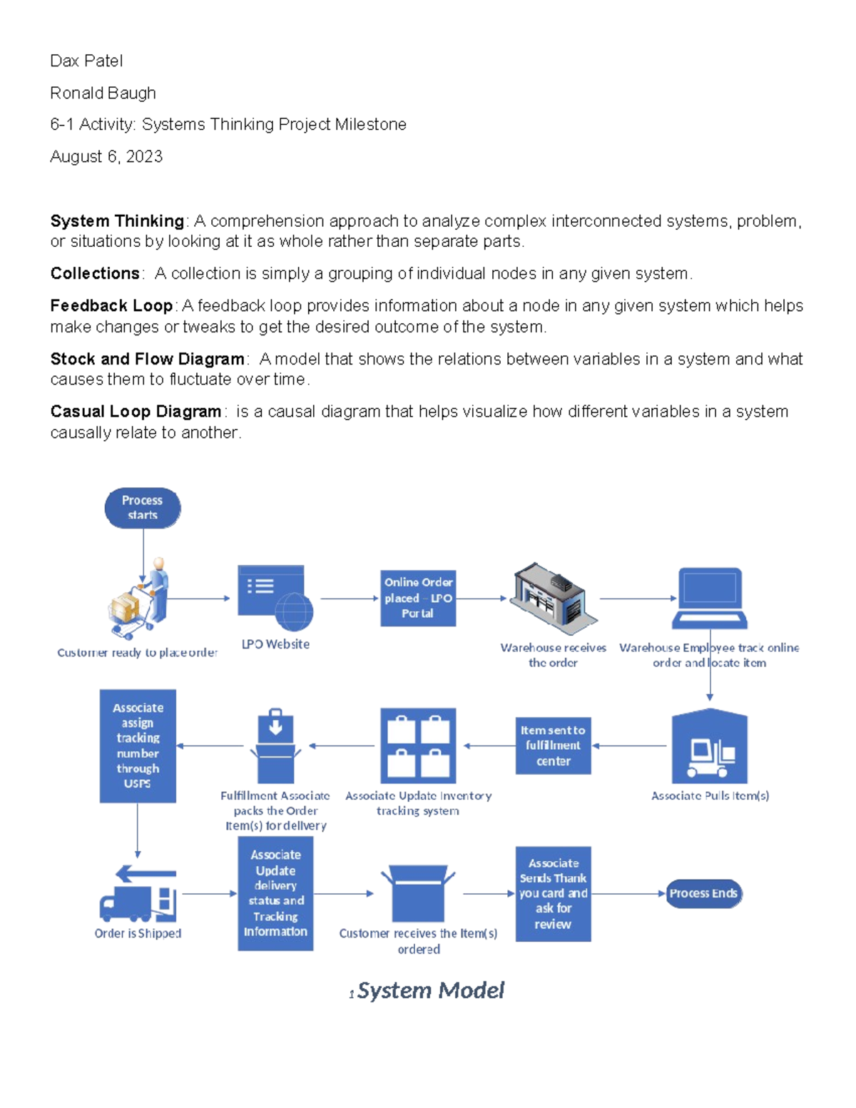 Systems Thinking Project Milestone - Activity 6-1 - Studocu