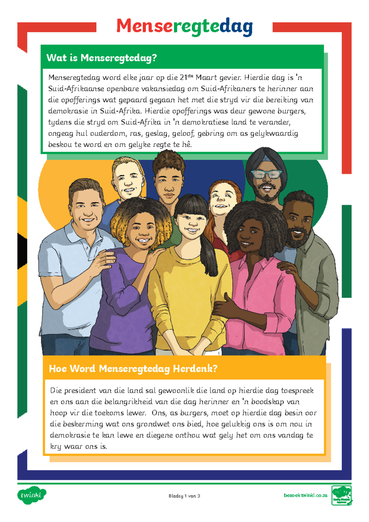 Menseregtedag: Boodskap en Herdenking - Begripstoets Notes - Studocu
