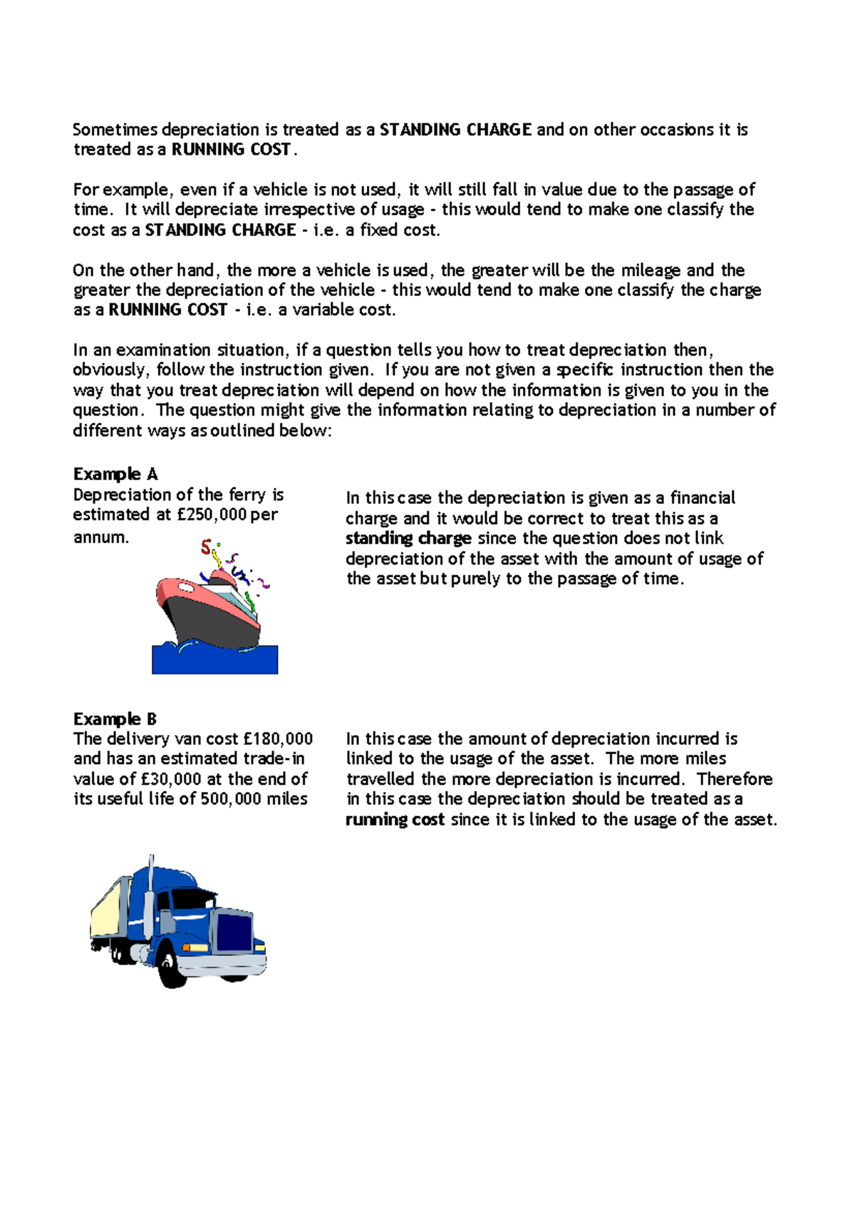Service Costing: Depreciation Classification Explained - Studocu