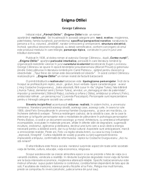 Eseuri bacalaureat - „MOARA CU NOROC” – IOAN SLAVICI Realismul este ...