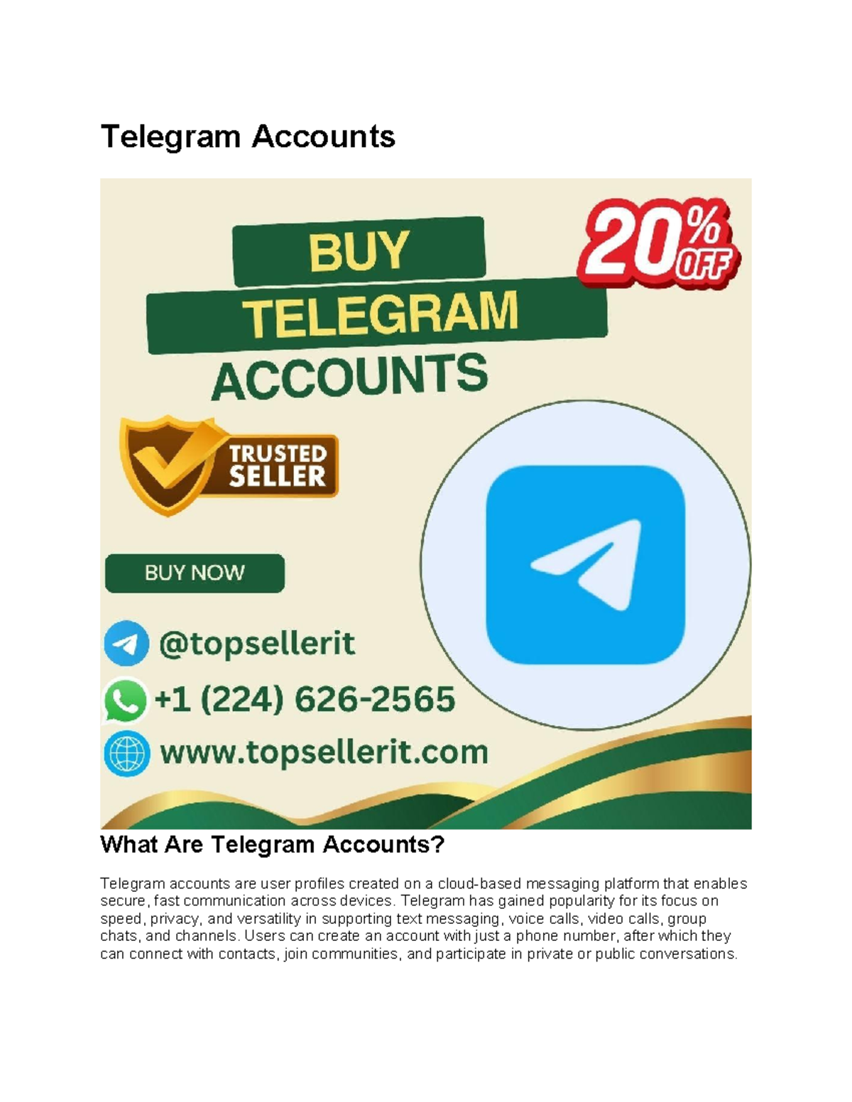 Understanding Telegram Accounts: Setup, Features & Best Practices - Studocu