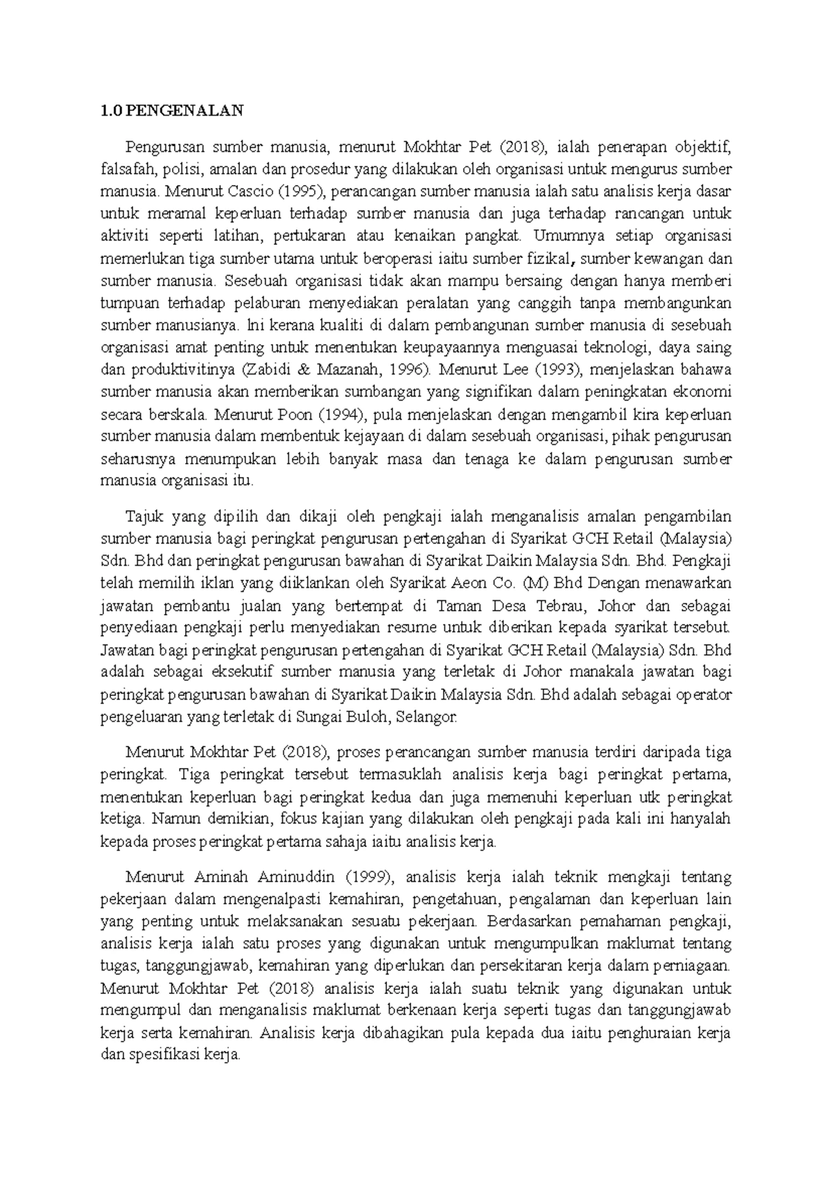 Contoh pengenalan - CONTOH PENGENALAN KERJA KHURSUS PENGAJIAN AM 1 ...