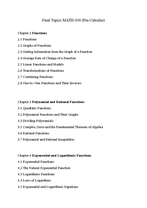 Course Outline Calculus-I Math-101 Fall semester 2024-2025 - Math- 101 Calculus-I (Section 1- 6 ...