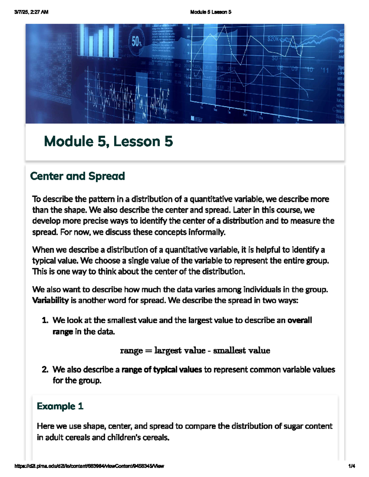 Module 5: Lesson 5 - Introduction to Dot Plots in Data Analysis - 2:27 ...