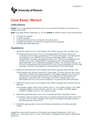 [Solved] Summarize the historical misuse of assessment scenario that ...