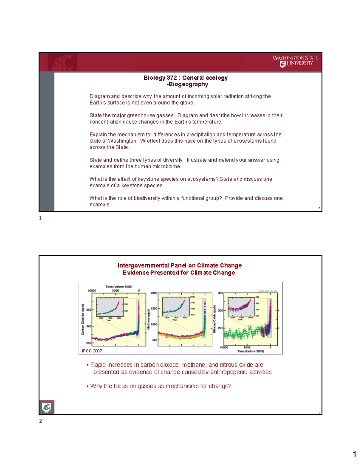 Biology 372: Keystone Species Impact on Ecosystems and Biodiversity ...