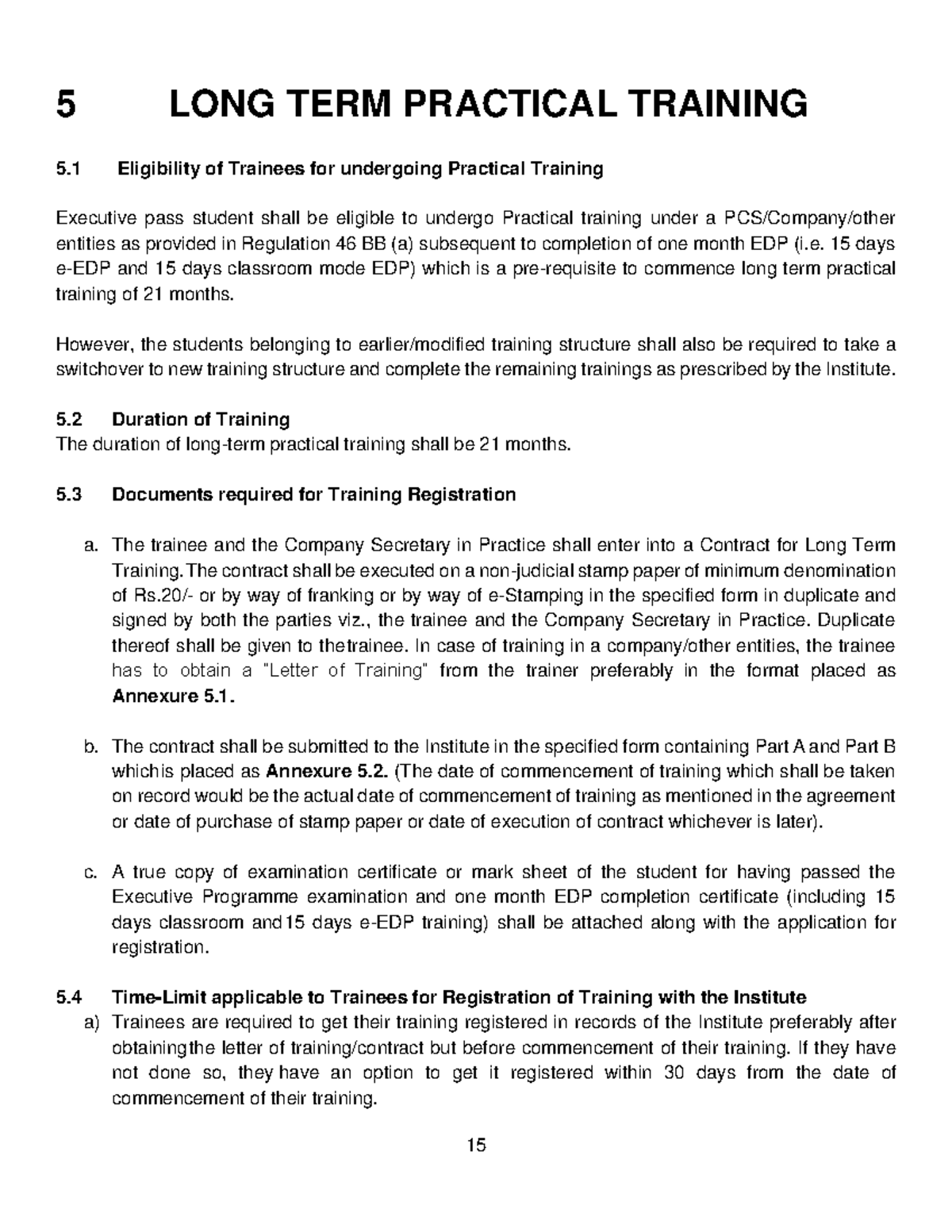ICSI Practical Training Guidelines: Eligibility, Duration & Transfer ...