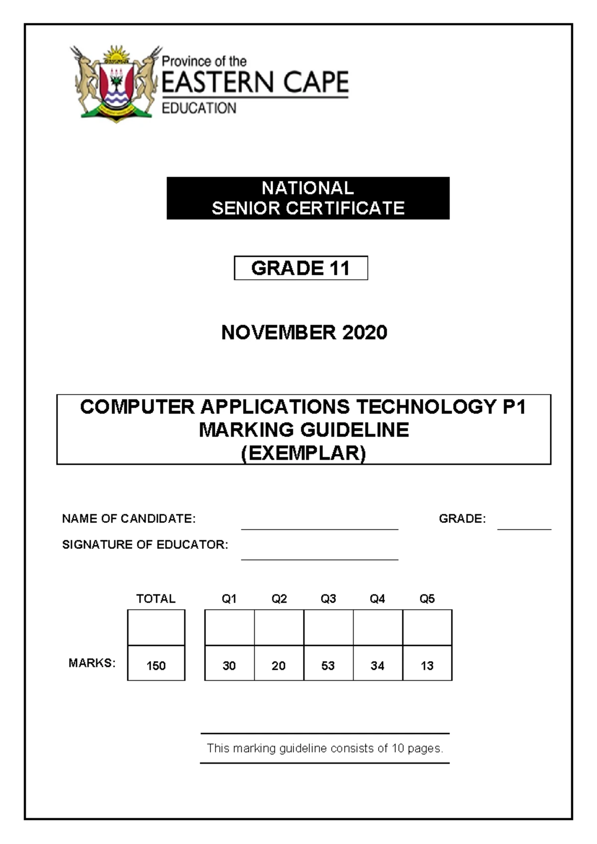 NSC Physical Sciences Grade 12 Nov 2024 Paper 1 Exam Questions ...