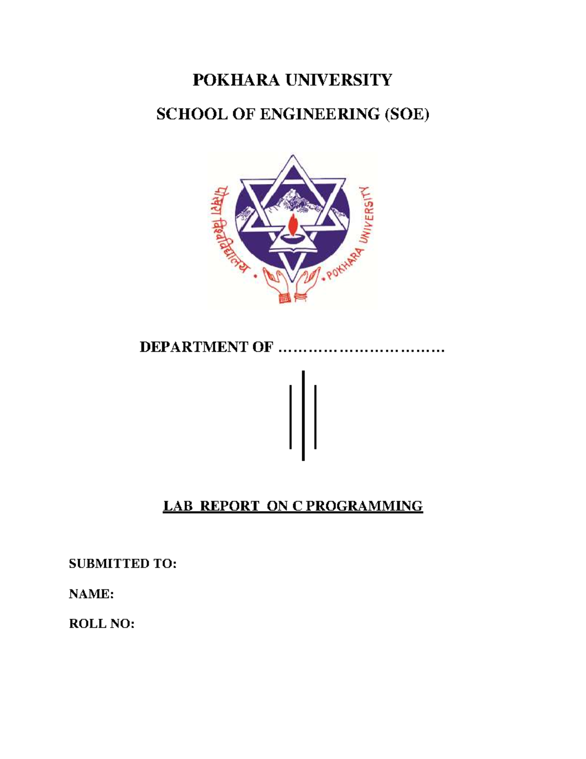 Coverpage - Cover page - Bachelors in Science Computer Science ...