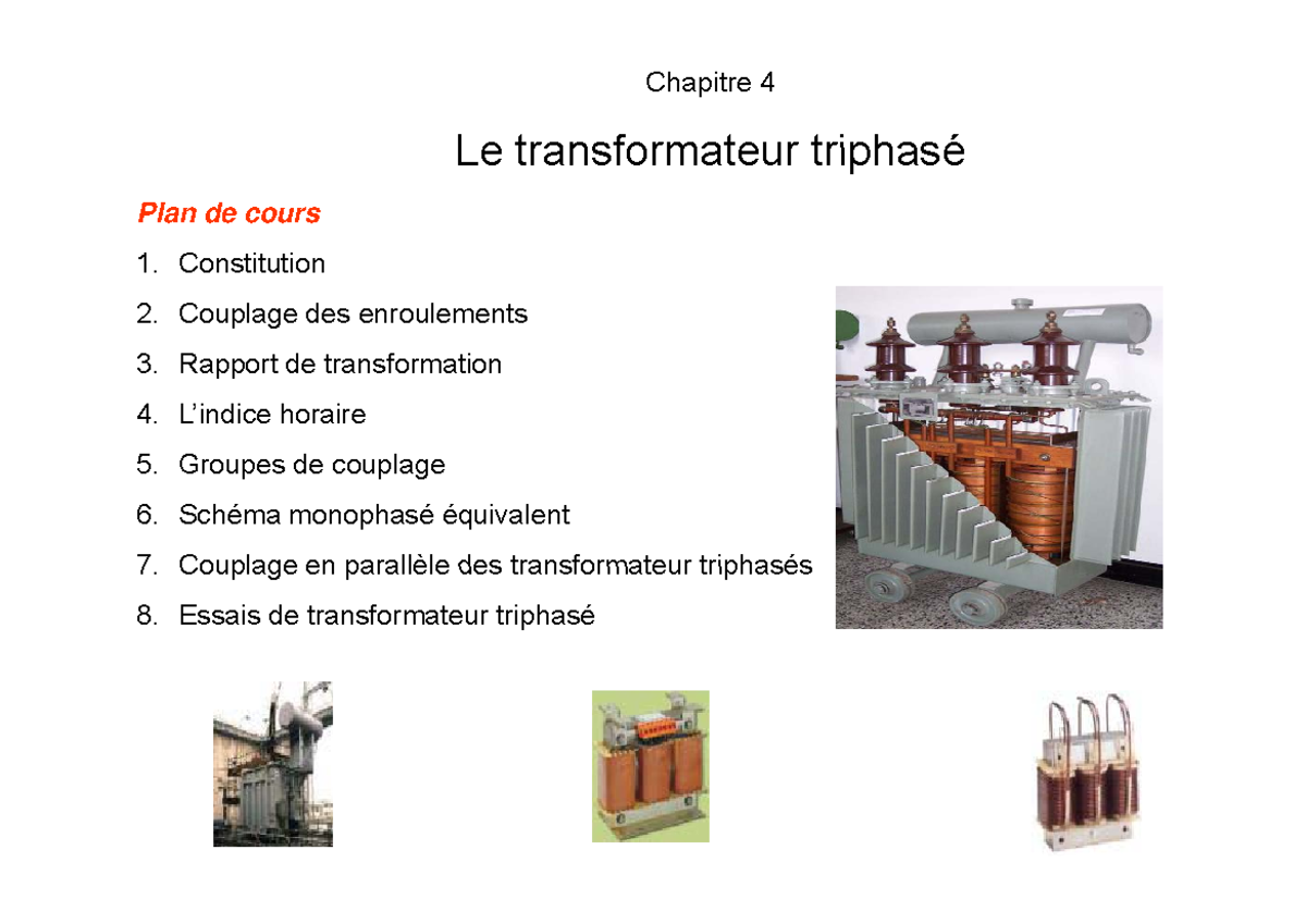 Chapitre 4 Electrotechnique fondamentale 2 SBA - Chapitre 4 Le ...