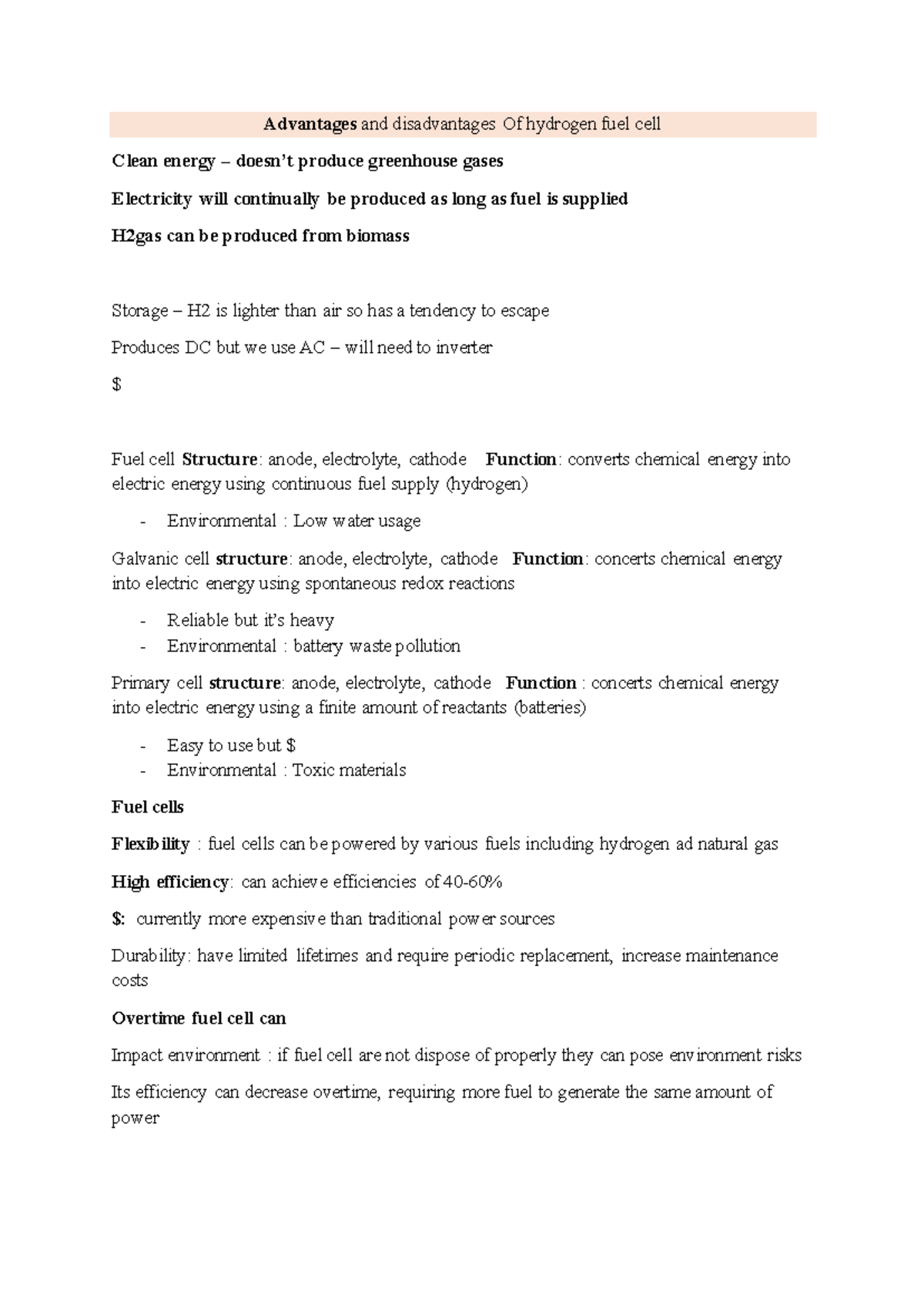 Advantages and Disadvantages of Hydrogen Fuel Cells: A Comprehensive ...