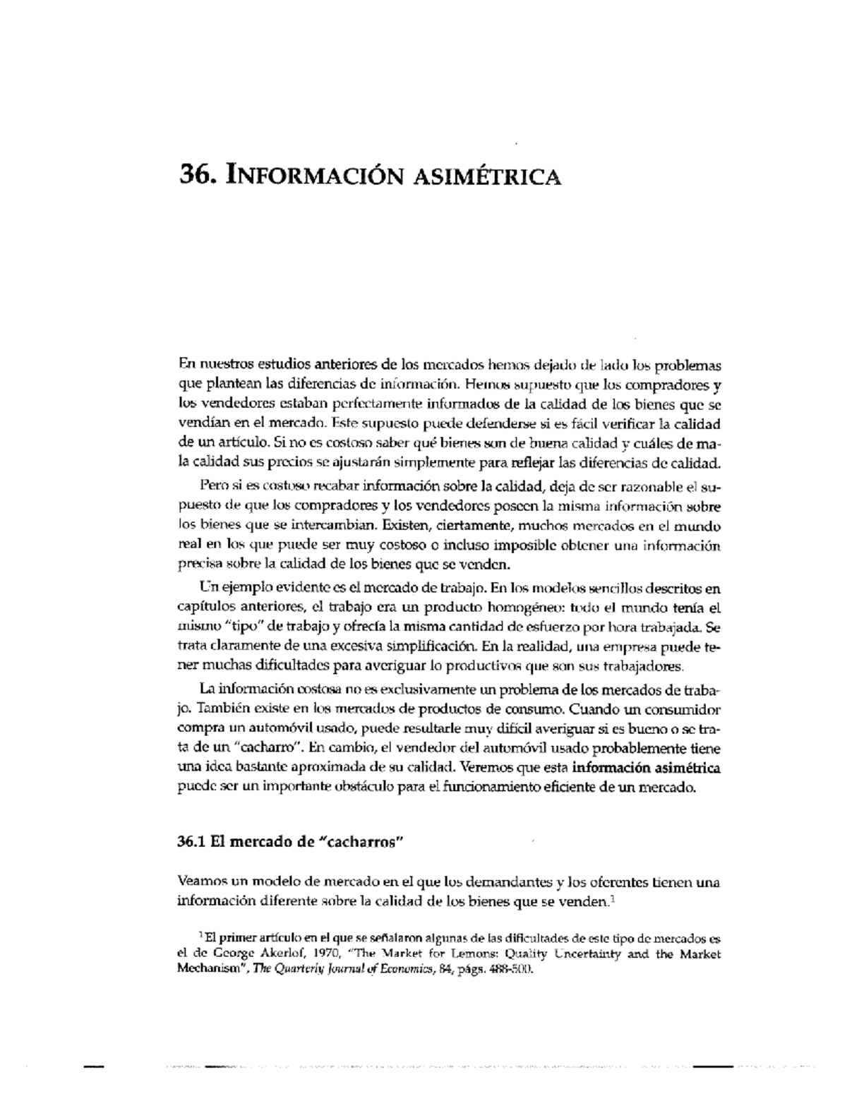 Información Asimétrica en Mercados: Análisis y Modelos (Microeconomía ...