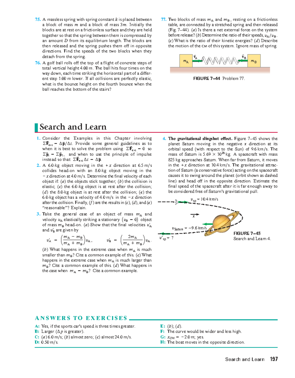 Physics 75-77: Spring Dynamics, Golf Ball Bounces, and Collision ...