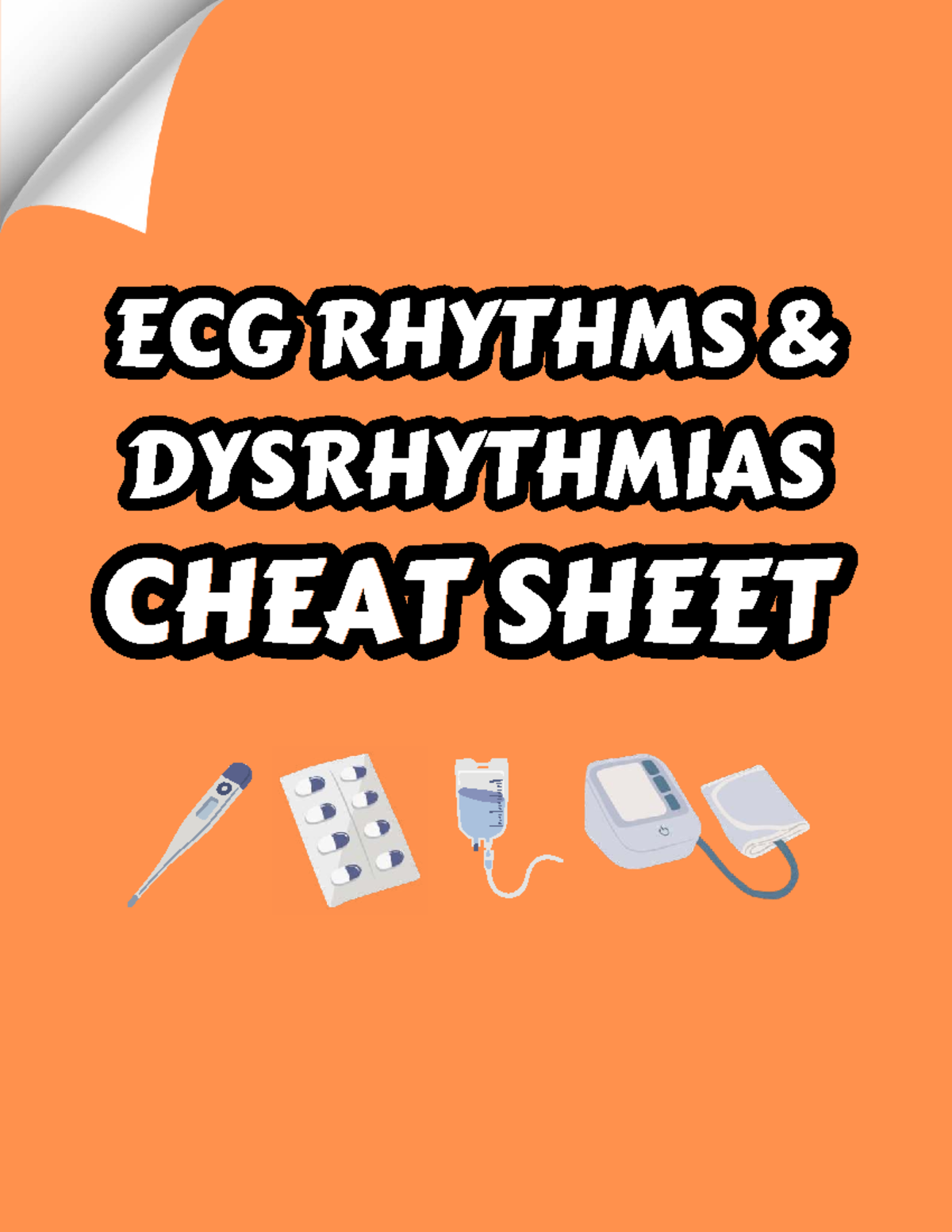 ECG 101: Rhythms & Dysrhythmias Cheat Sheet for Clinical Use - Studocu