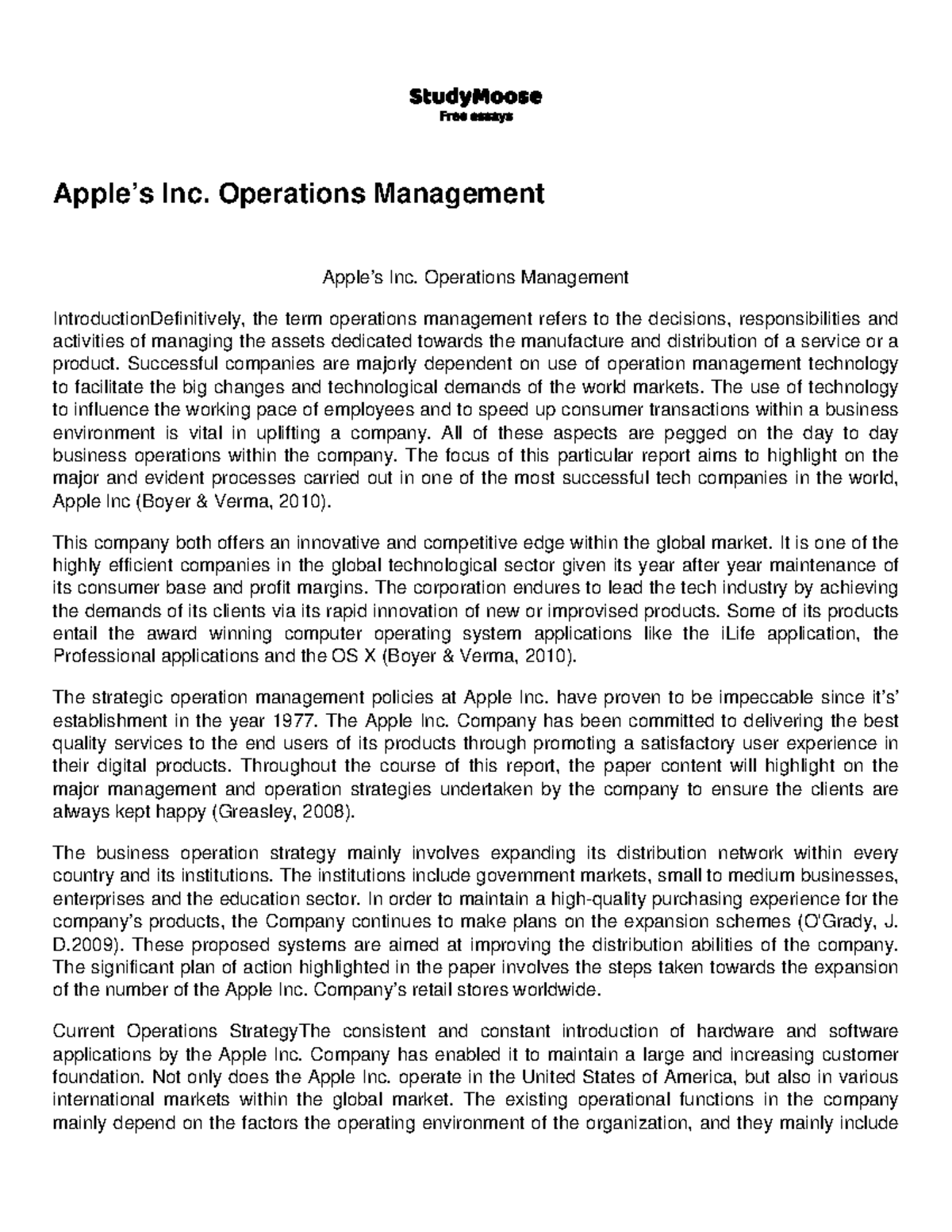 Apple’s Inc - Operations Management inside Apple - Apple’s Inc ...