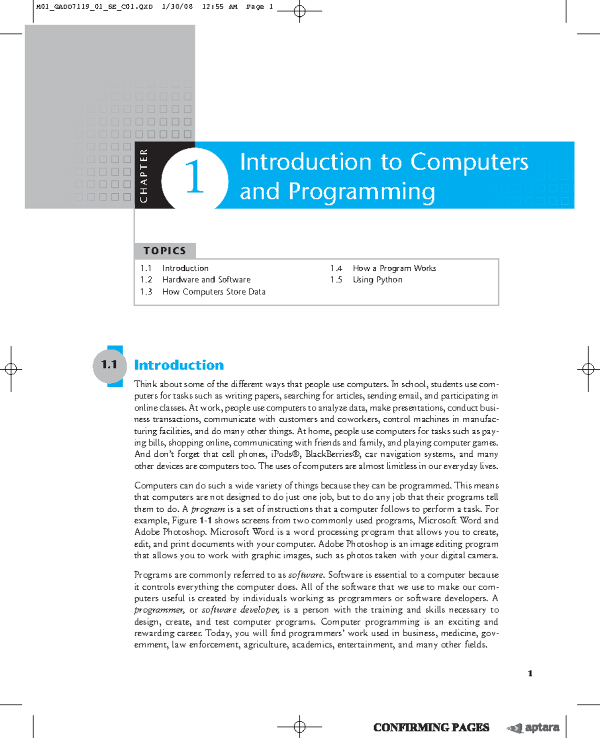 5. Introduction to Computer and Programming - 1 1 Introduction Think ...