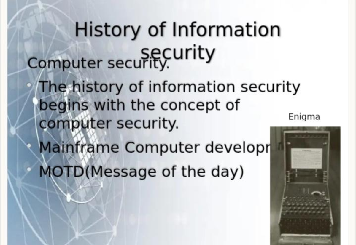 History of Information Security: Key Concepts and Measures - Studocu