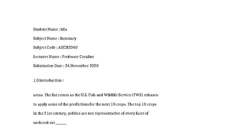 ARCH2340 Summary: Insights and Reflections on Current Issues - Studocu