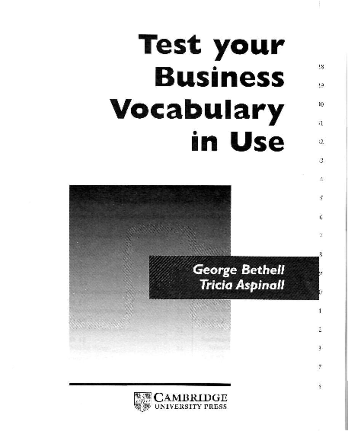 Cambridge Business Vocabulary in Use: Test Review Guide - Studocu