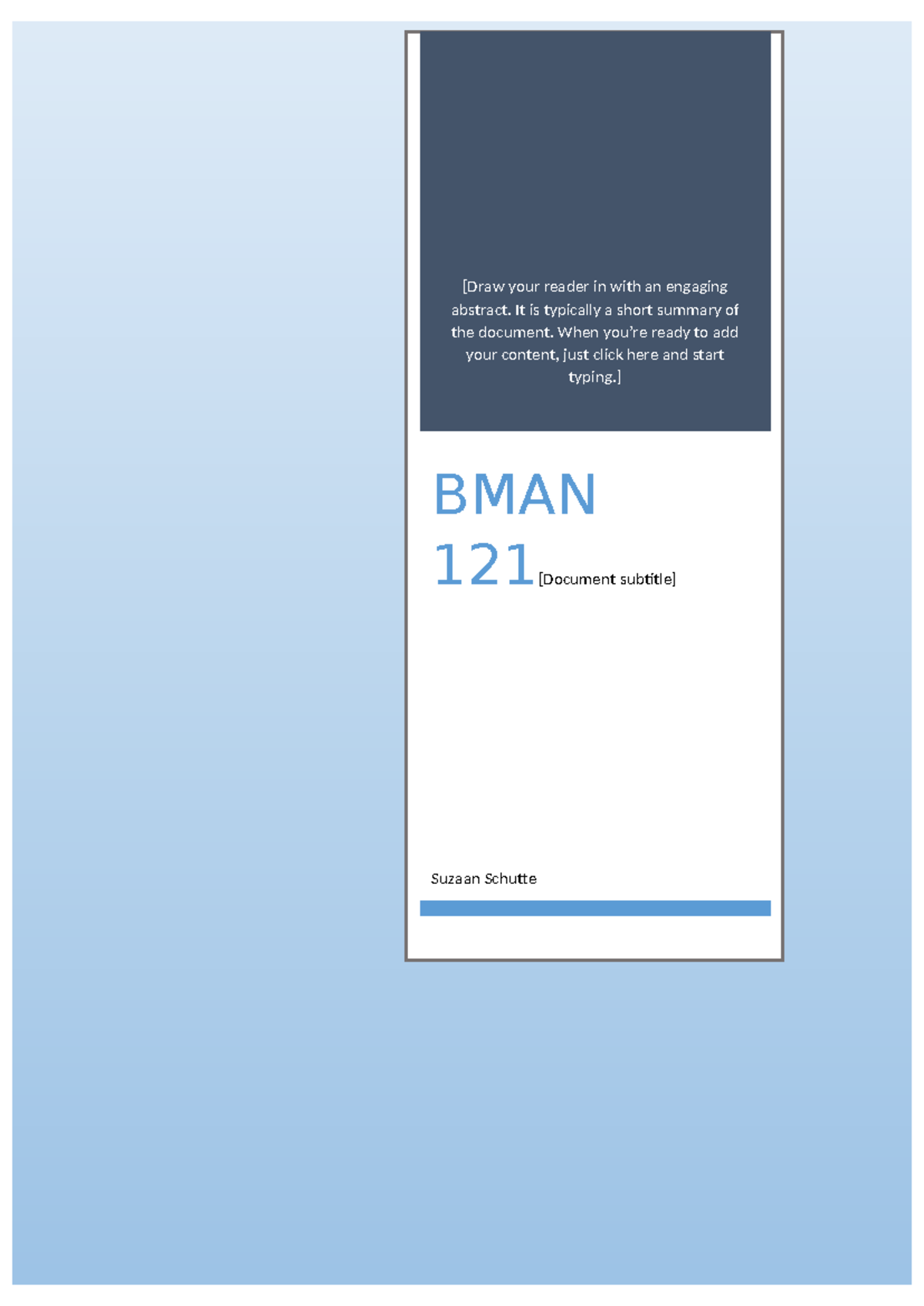 BMAN 121 Study Notes on Entrepreneurship: Units 1 & 2 Insights - Studocu