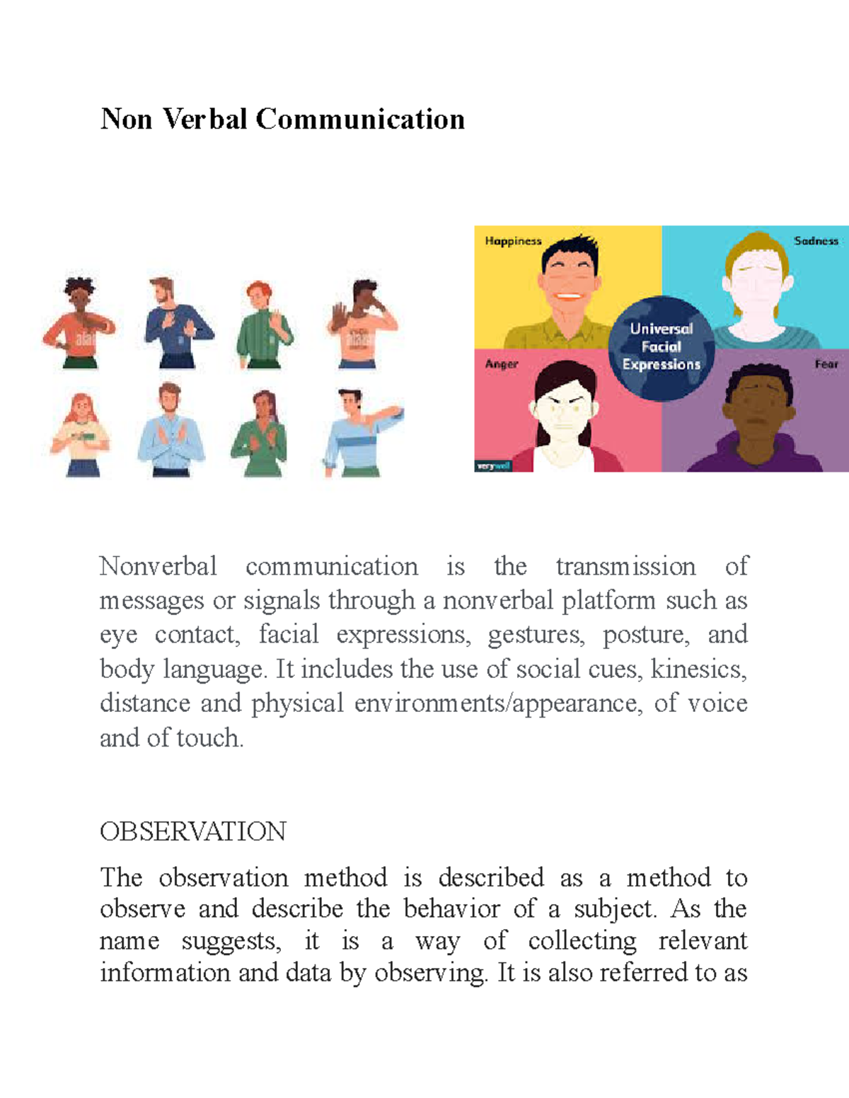 Non Verbal Communication Touch PPT Nonverbal Communication: The