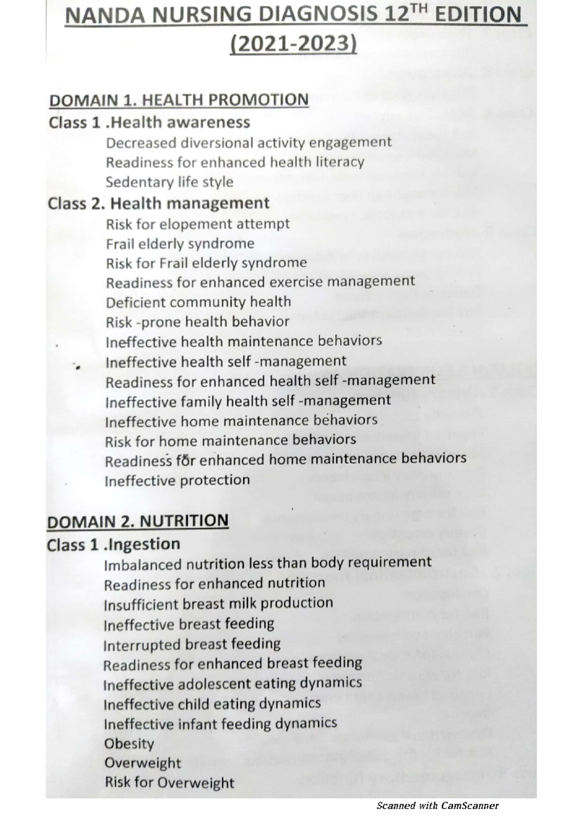 603116999 Nanda 12th Edition 2021 2023 - NANDA NURSING DIAGNOSIS 12TH ...