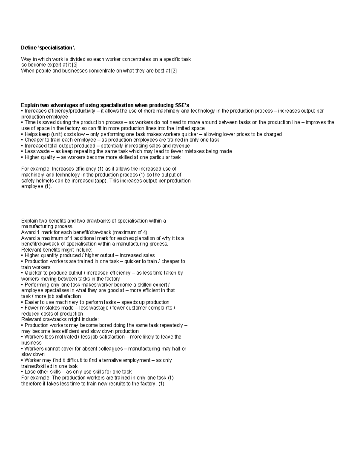 B Std Specialisation: Advantages & Disadvantages of Specialisation ...