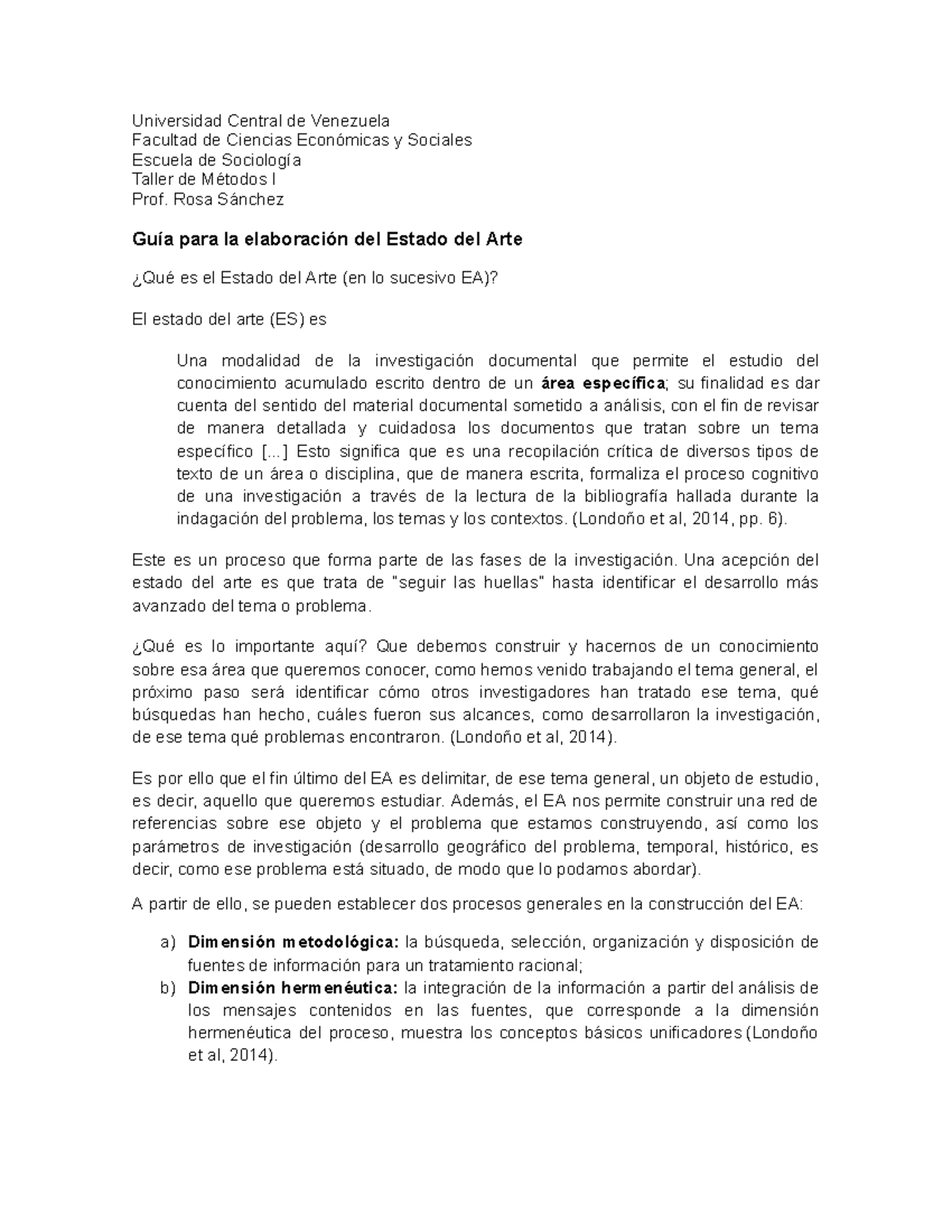 Guía para la Elaboración del Estado del Arte - Taller de Métodos I ...