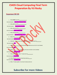 Cloud Computing - cs435 - VU - Studocu