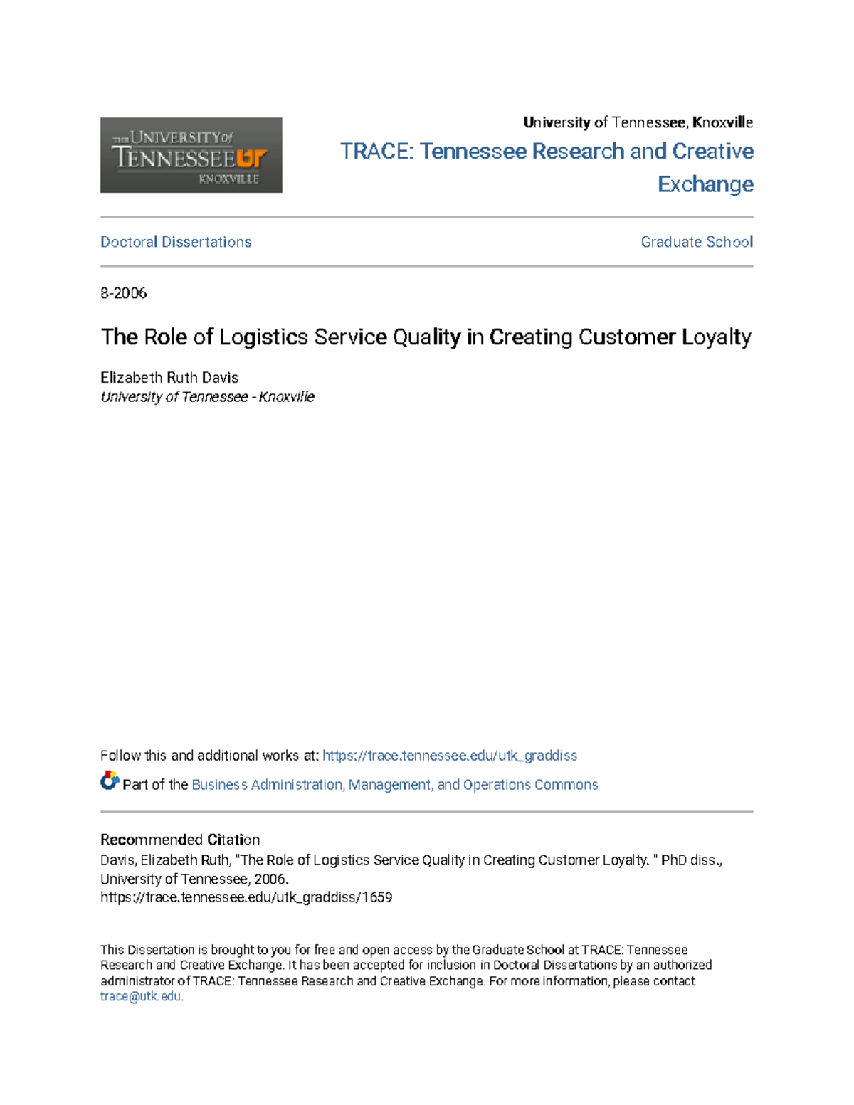 CHI LAY TL The Impact of Logistics Service Quality on Customer Loyalty ...