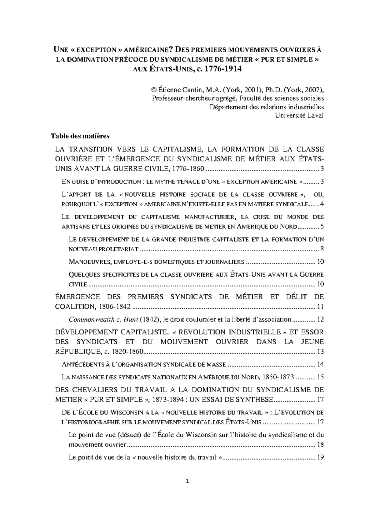 RLT-1001 A15 Origines du capitalisme%2C du salariat et du syndicalisme ...