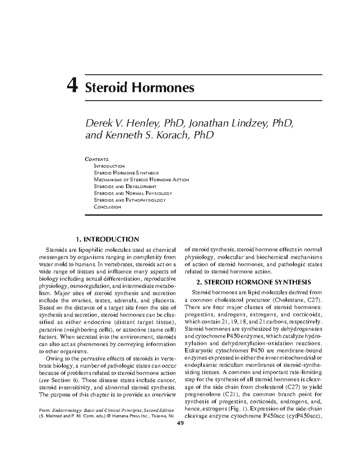 Steroid Hormones: Comprehensive Lecture Notes for Endocrinology (BIO ...