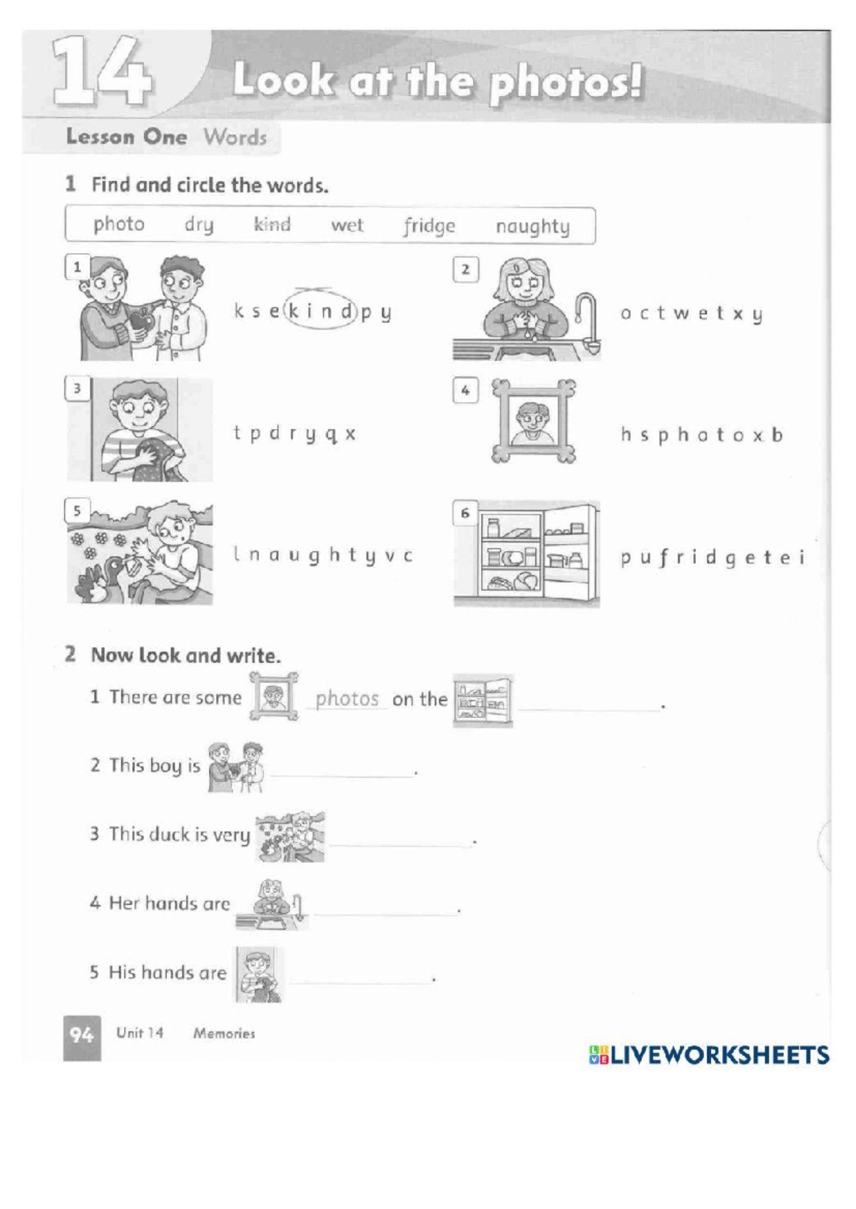 Unit 14 Lesson Worksheets: Vocabulary, Grammar, and Phonics Activities ...