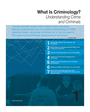 [Solved] Introduction to criminology exam questions and answers ...