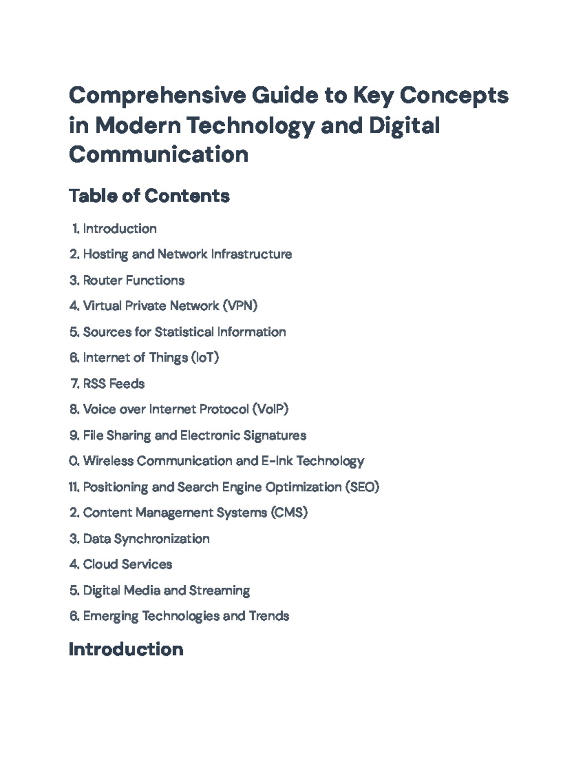 Tech & Comm Concepts: Comprehensive Guide to Modern Digital Tools - Studocu