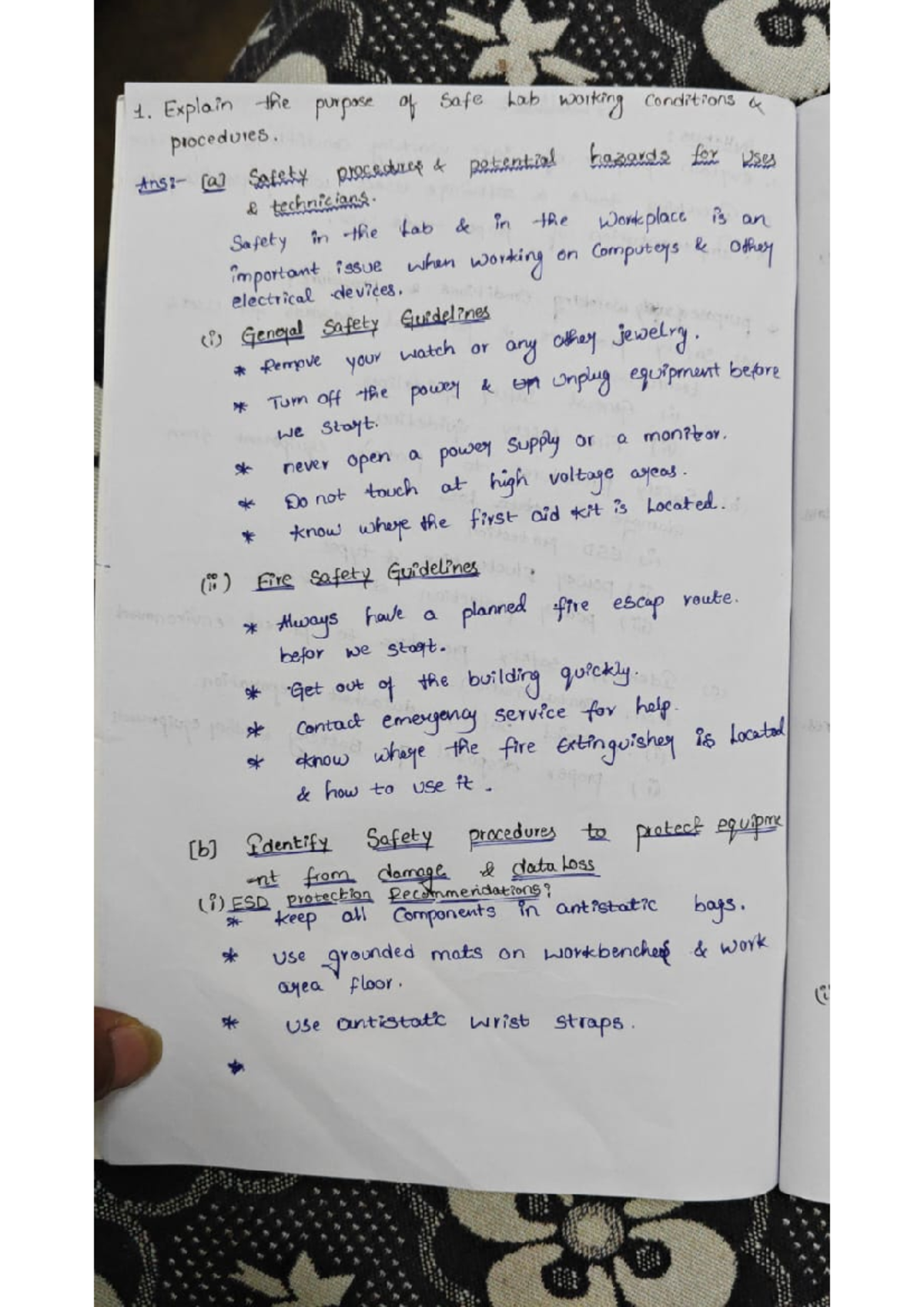 Unit 2: Safe Lab Working Conditions & Equipment Protection Guidelines ...