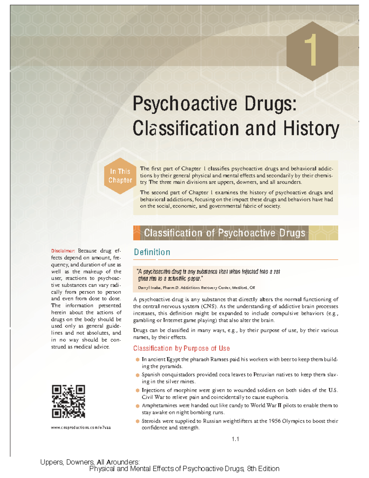 Psychoactive Drugs: Classification & History - Chapter 1 Overview - Studocu