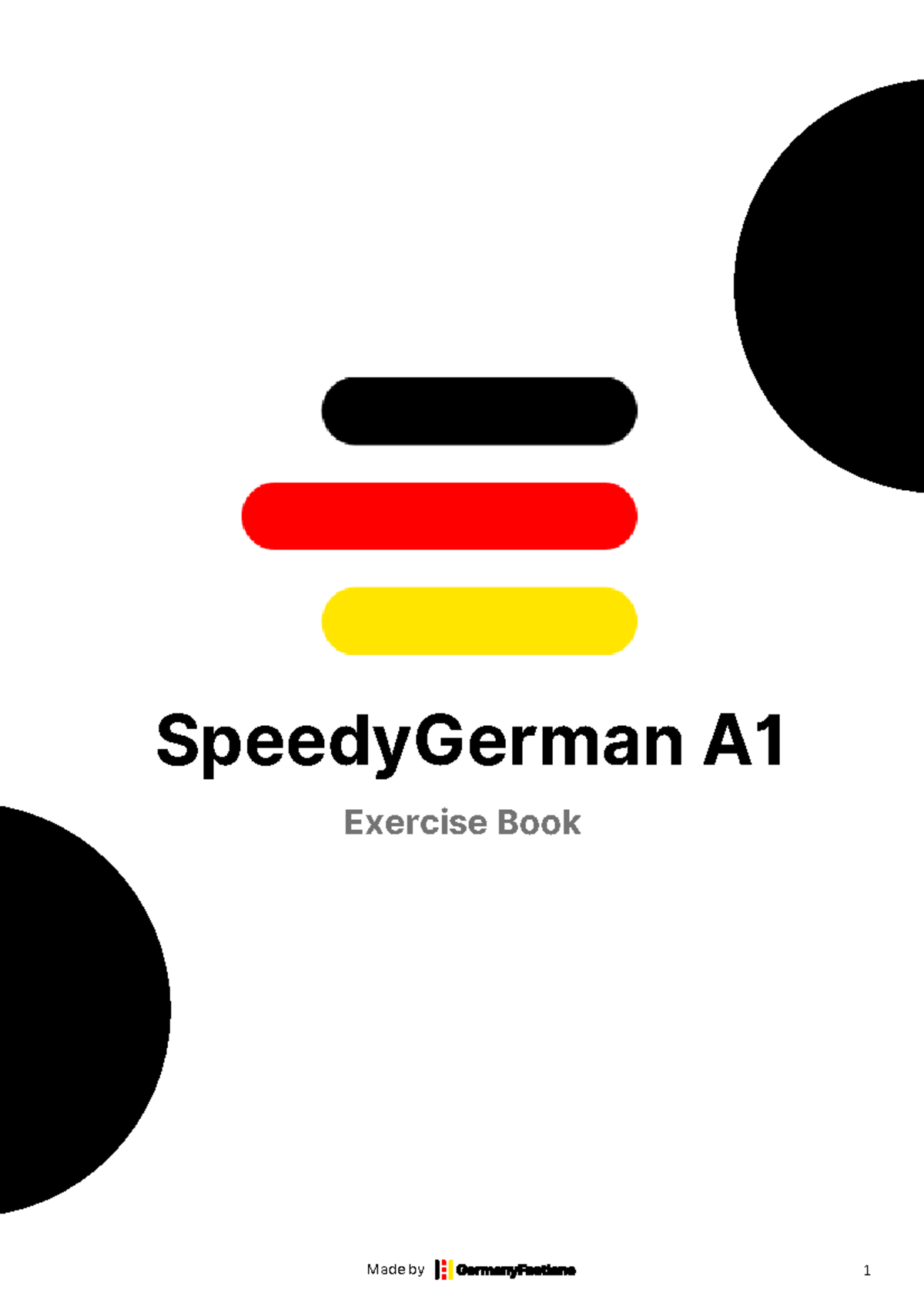 A1 German Workbook: Exercises and Lessons Overview - Studocu