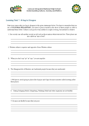 Intro TO Philo Activity Sheet 2 - 1 DOING PHILOSOPHY ACTIVITY 2 (PPT11 ...