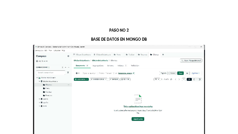 BASE DE DATOS EN MONGO DB - PASO NO 2 - FINAL EXAM - Studocu