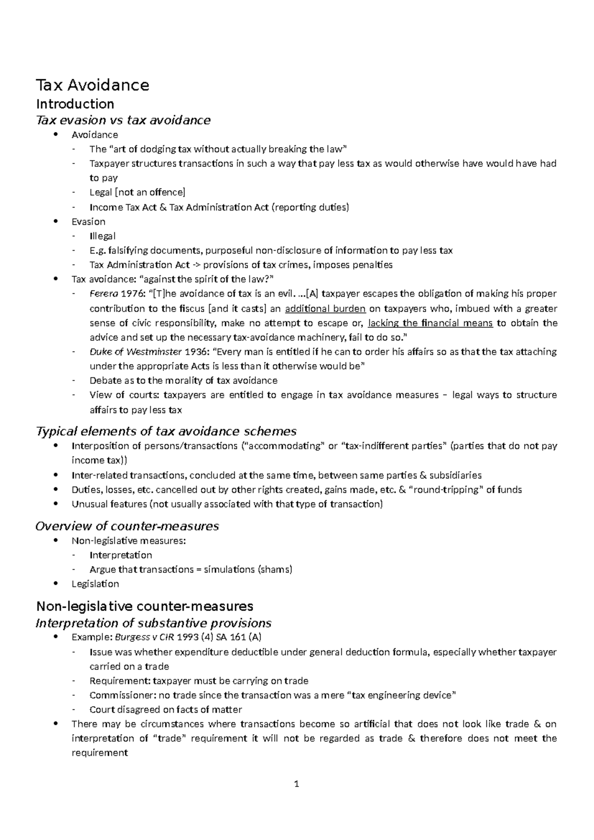 (3) Tax Avoidance: Understanding Legal Implications and Counter ...