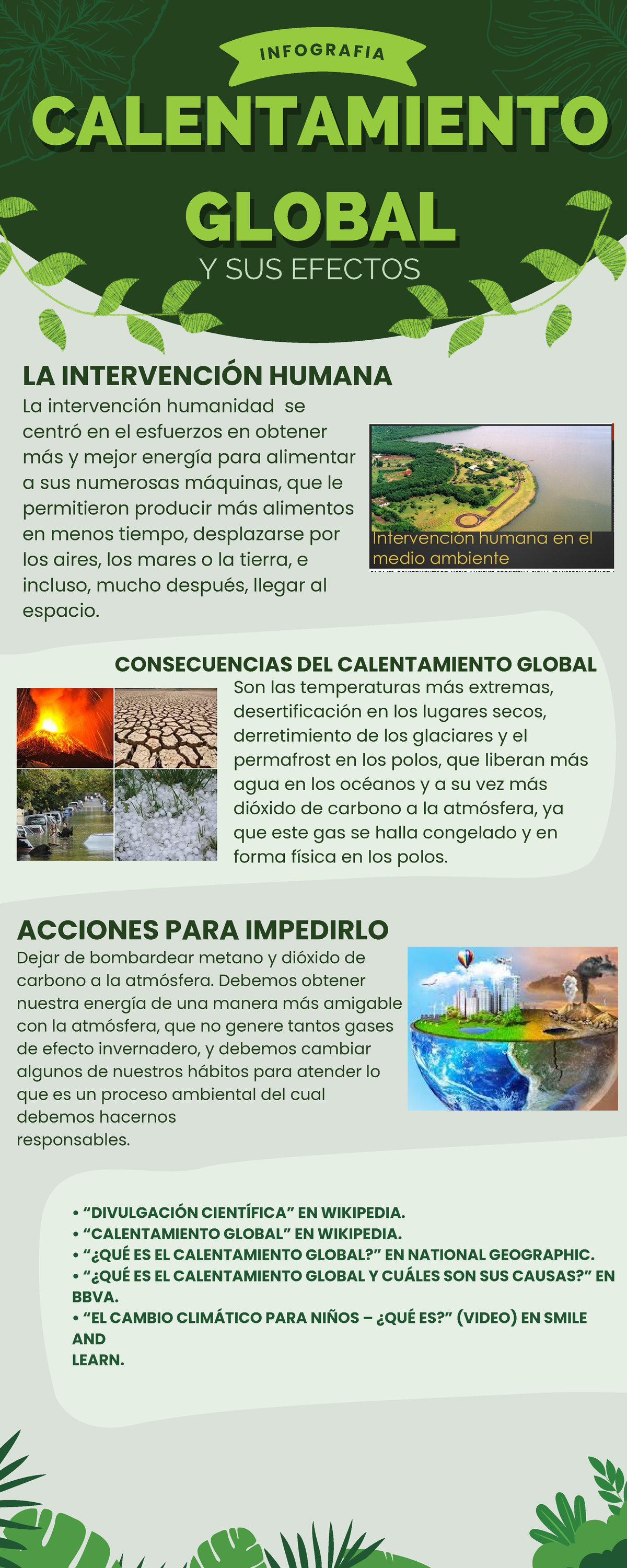 Infografía sobre Calentamiento Global y sus Efectos - Studocu